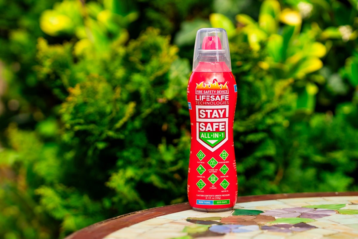 StaySafe All-in-1 Fire Extinguisher: Extinguish Multiple Types of Fire ...