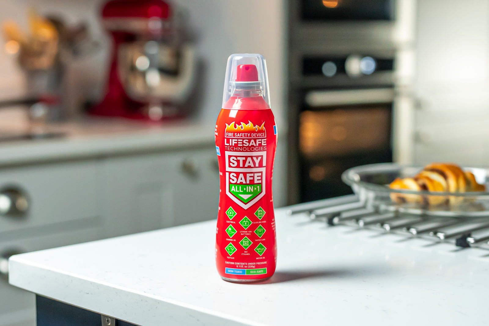 StaySafe All-in-1 Fire Extinguisher: Extinguish Multiple Types of Fire ...