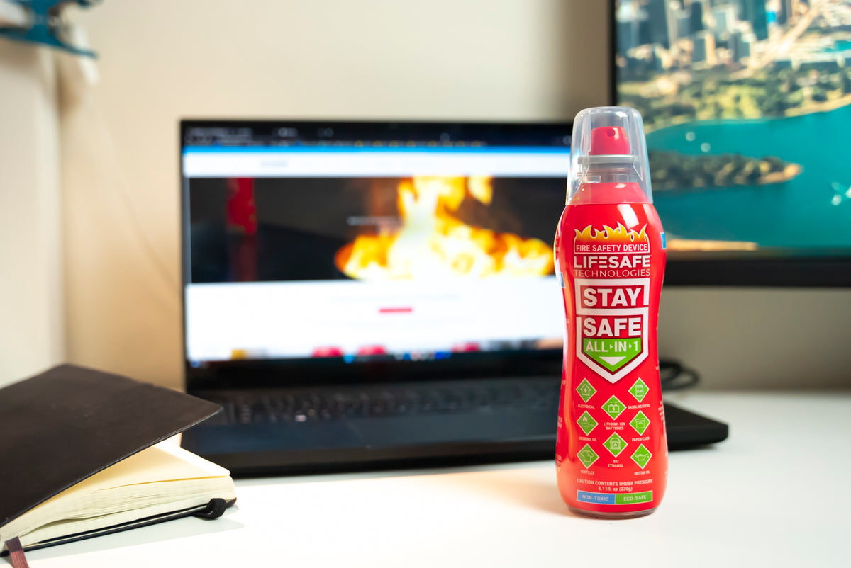 StaySafe All-in-1 Fire Extinguisher: Extinguish Multiple Types of Fire ...