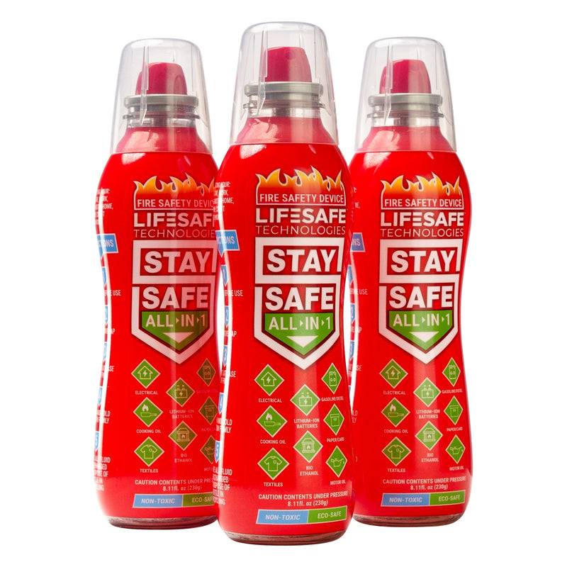 StaySafe All-in-1 Fire Extinguisher - For multiple fire types ...